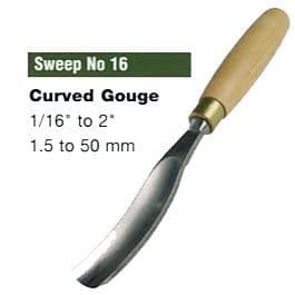 Curved Gouges Sweep No 16