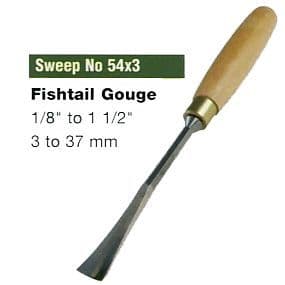 Fishtail Gouges Sweep No 54x3