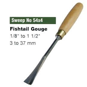 Fishtail Gouges Sweep No 54x4