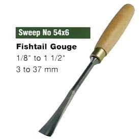 Fishtail Gouges Sweep No 54x6