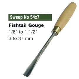 Fishtail Gouges Sweep No 54x7