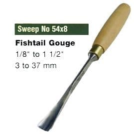 Fishtail Gouges Sweep No 54x8