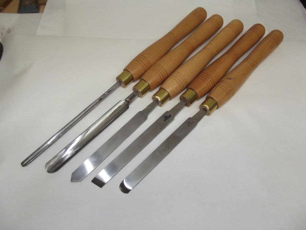Selection of 5 Marples Carbon Steel Carving Tools