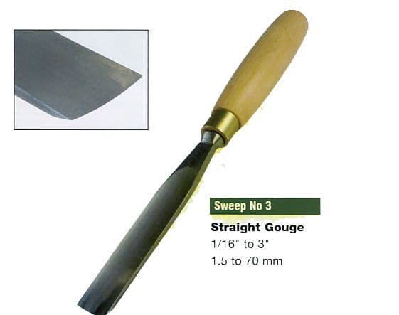 Straight Gouge Sweep No 3