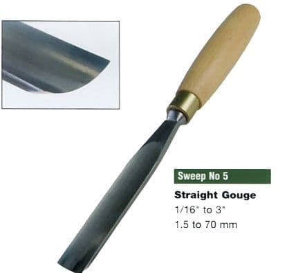Straight Gouge Sweep No 5