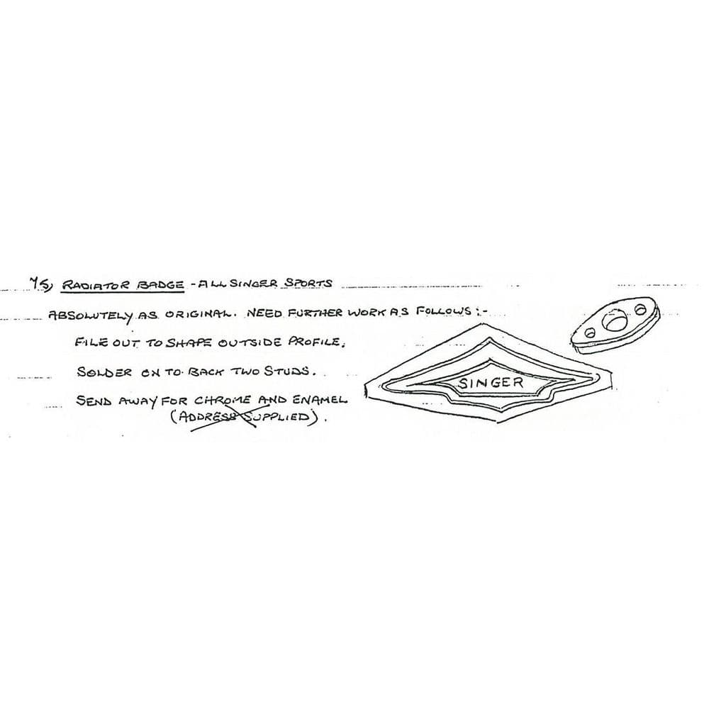 075 Radiator Badge