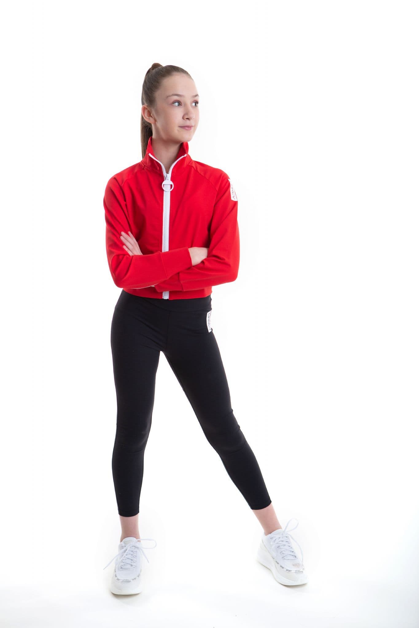 Lycra Tracksuit Jacket - RACING RED