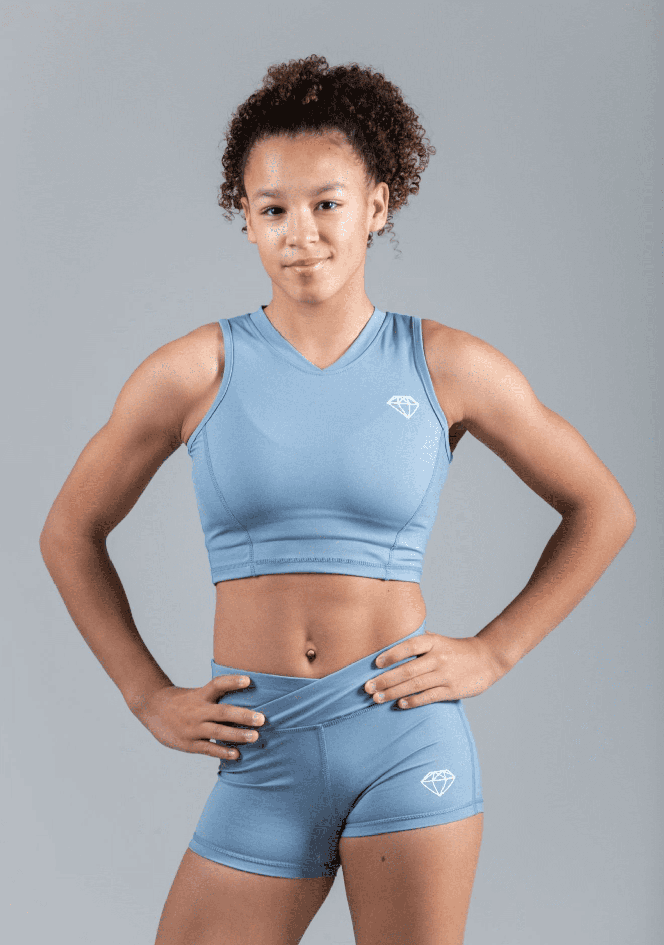 Soft Blue Sports Shorts