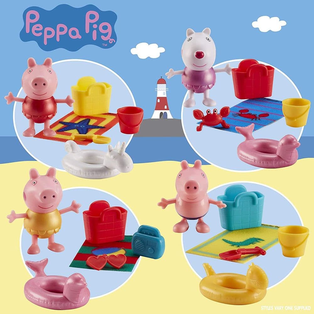 Peppa Pig BEACH THEME Figures - Suzy Sheep George CHOOSE FIGURES