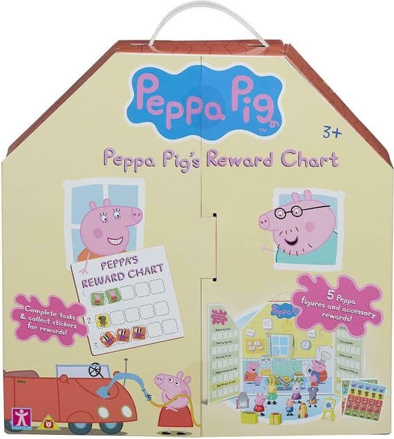 Peppa Pig REWARD CHART with 5 Figures & Accessories