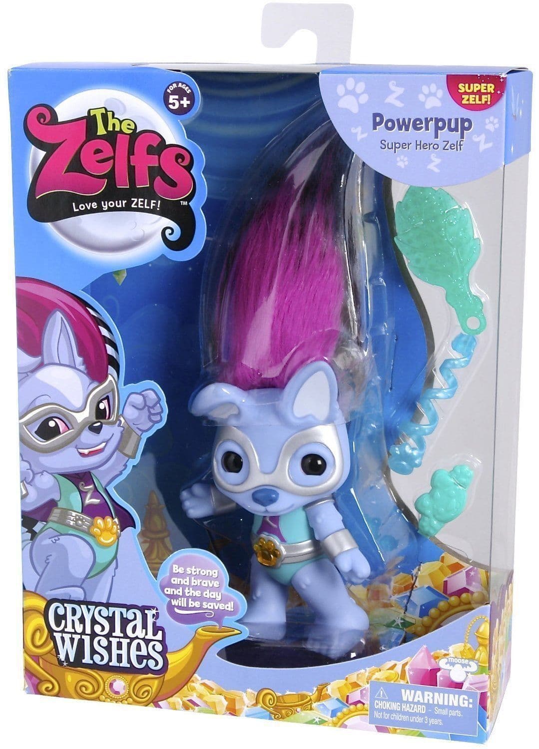 Super LARGE Zelf - POWERPUP Super Hero Zelf - Crystal Wishes - NEW