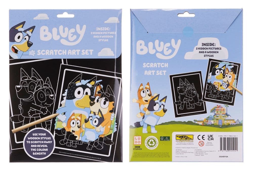 Bluey Scratch Art Wholesale UK 13564