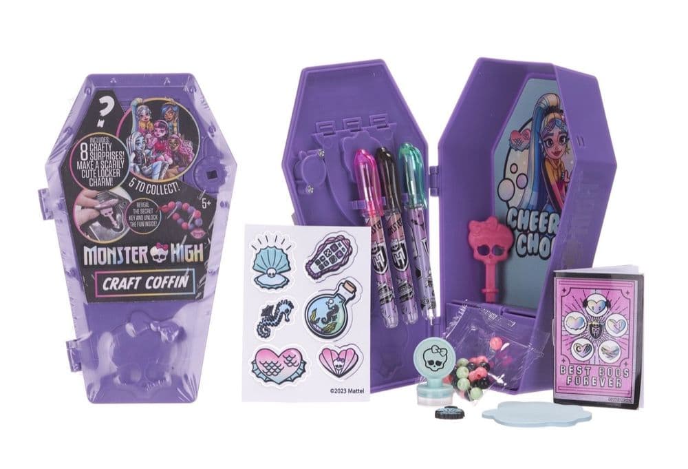 Monster High Decorate and Reveal Craft Coffin Wholesale UK 13482