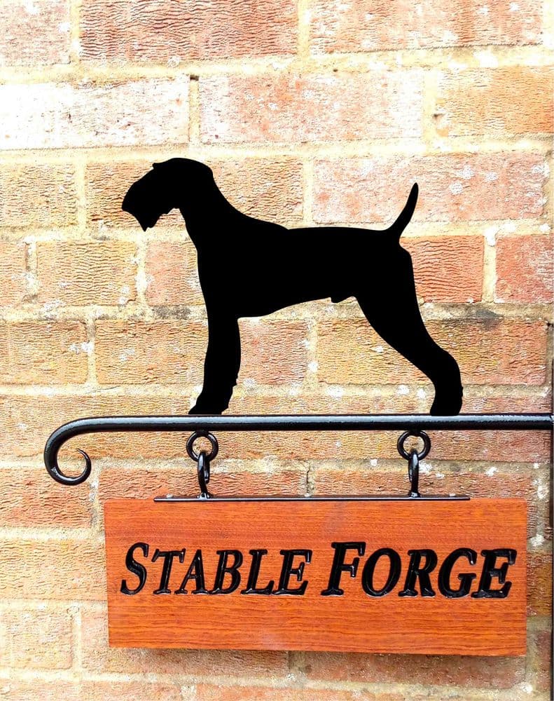 Airedale Hanging Sign