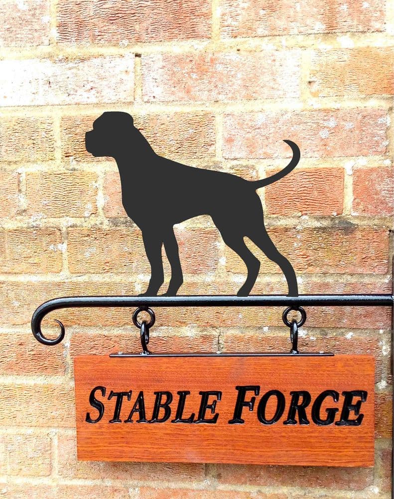 Boxer Hanging Sign