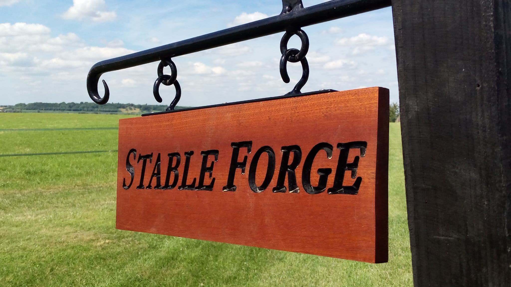 Horse Rider Hanging Sign