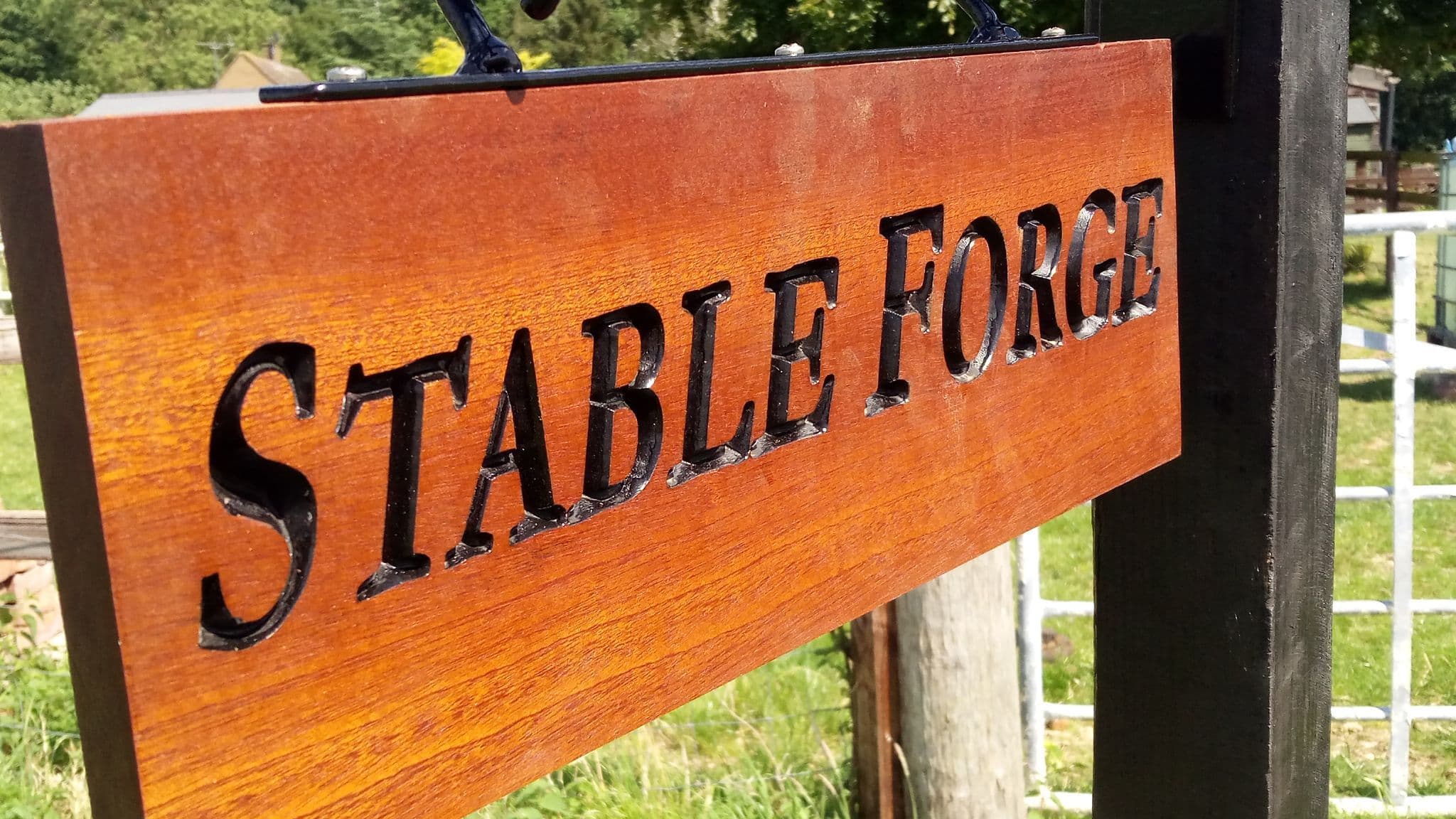 Horse Rider Hanging Sign