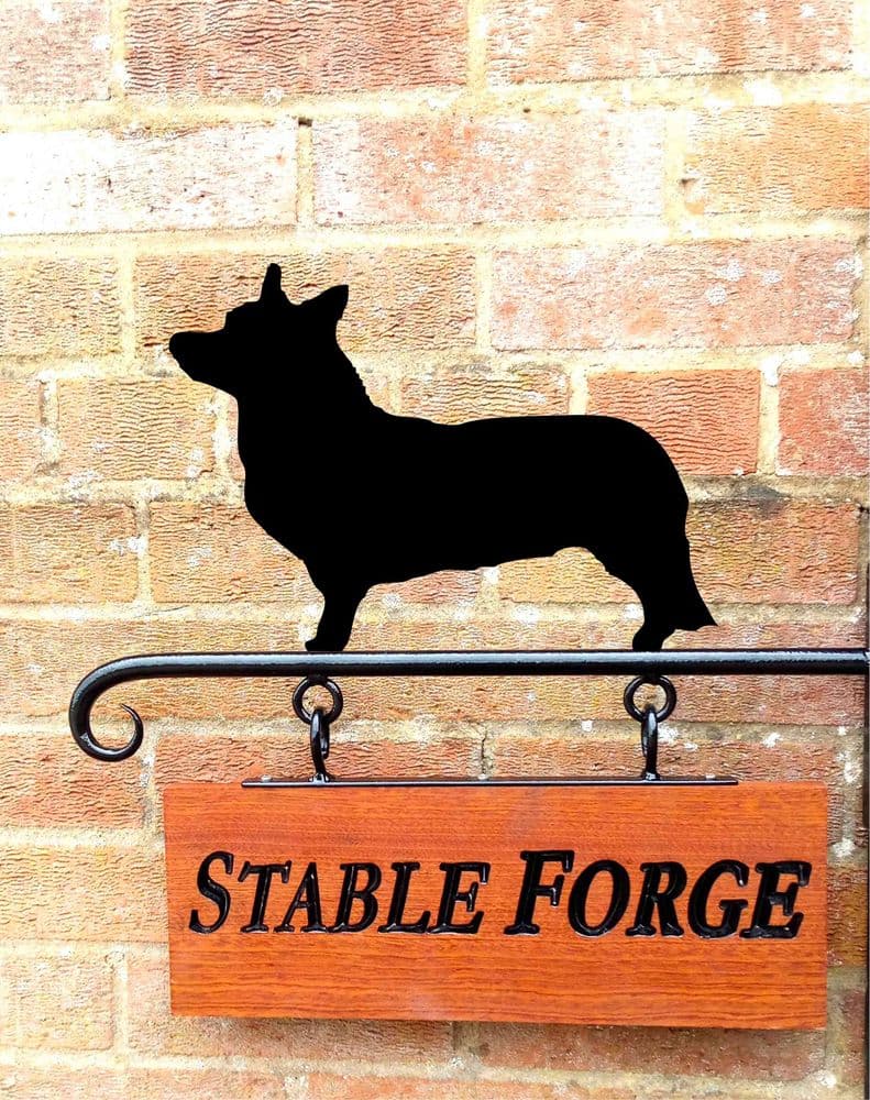 Welsh Corgi Hanging Sign