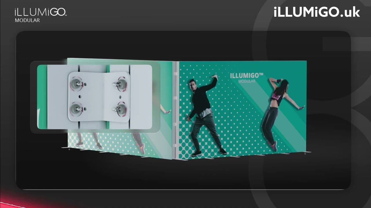 6m x 2m LED lightbox exhibition stand system