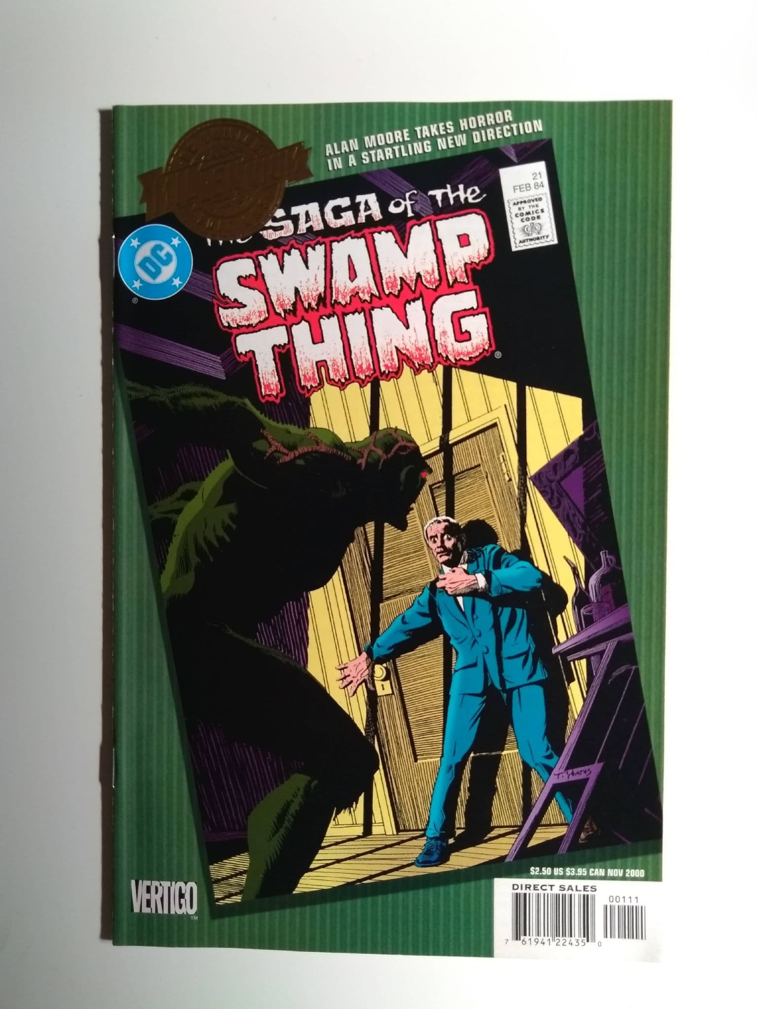 D C COMICS MILLENNIUM EDITIONS SAGA OF THE SWAMP THING NO 21 FEB 1984