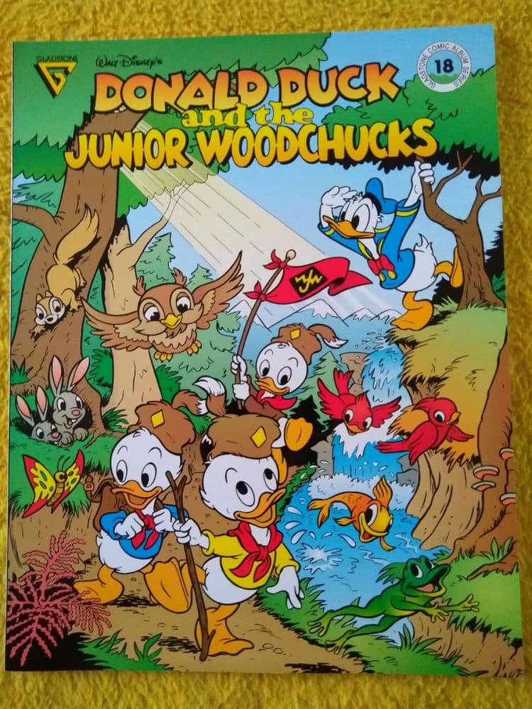 GLADSTONE WALT DISNEY S DONALD DUCK & THE JUNIOR WOODCHUCKS No 18 1989