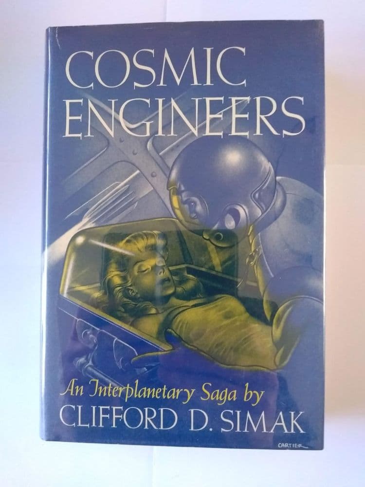 GNOME PRESS COSMIC ENGINEERS BY CLIFFORD D SIMAK SIGNED HARDBACK
