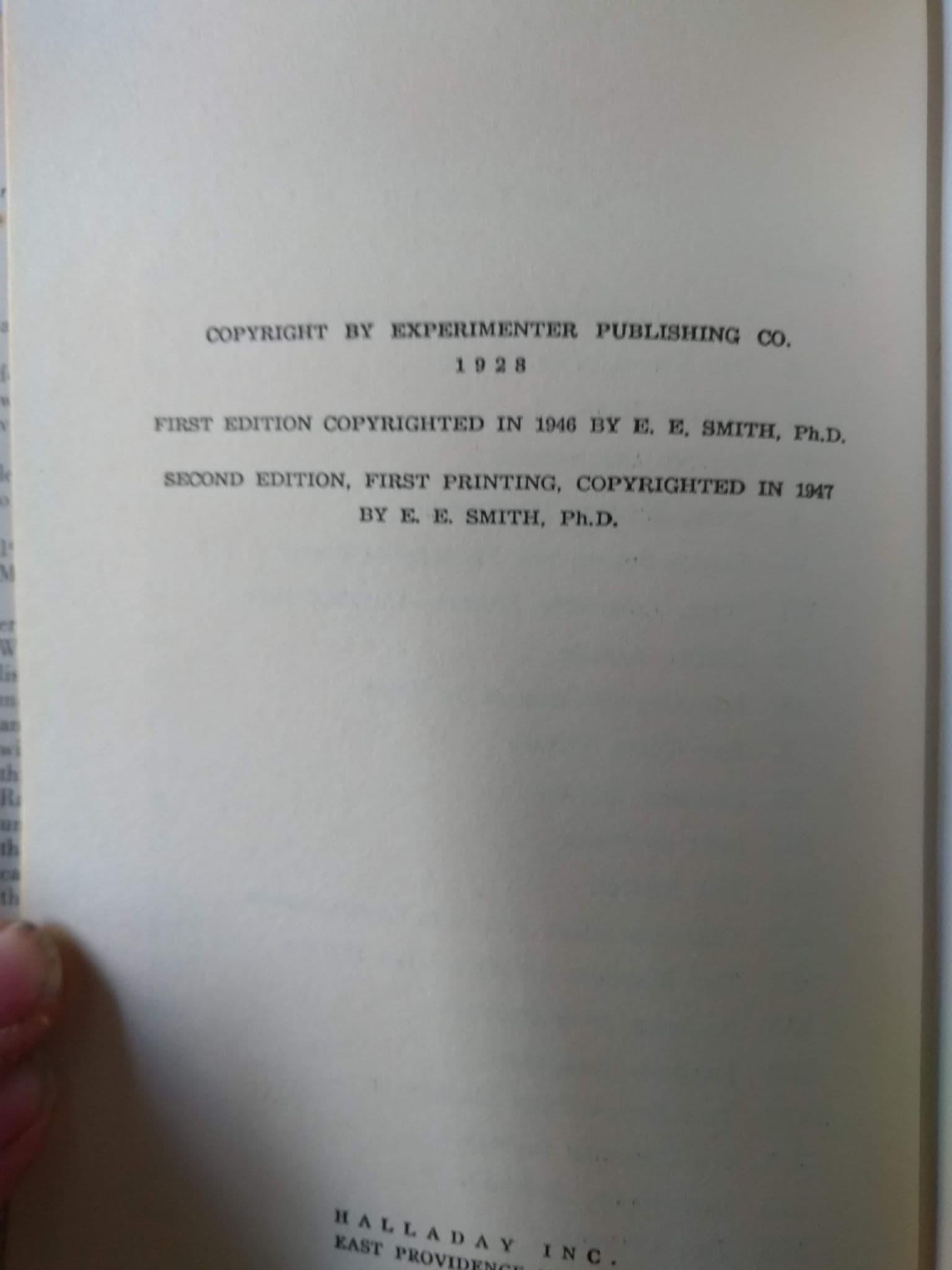 HADLEY PUBLISHING THE SKYLARK OF SPACE by Edward E Smith PHD Hardcover