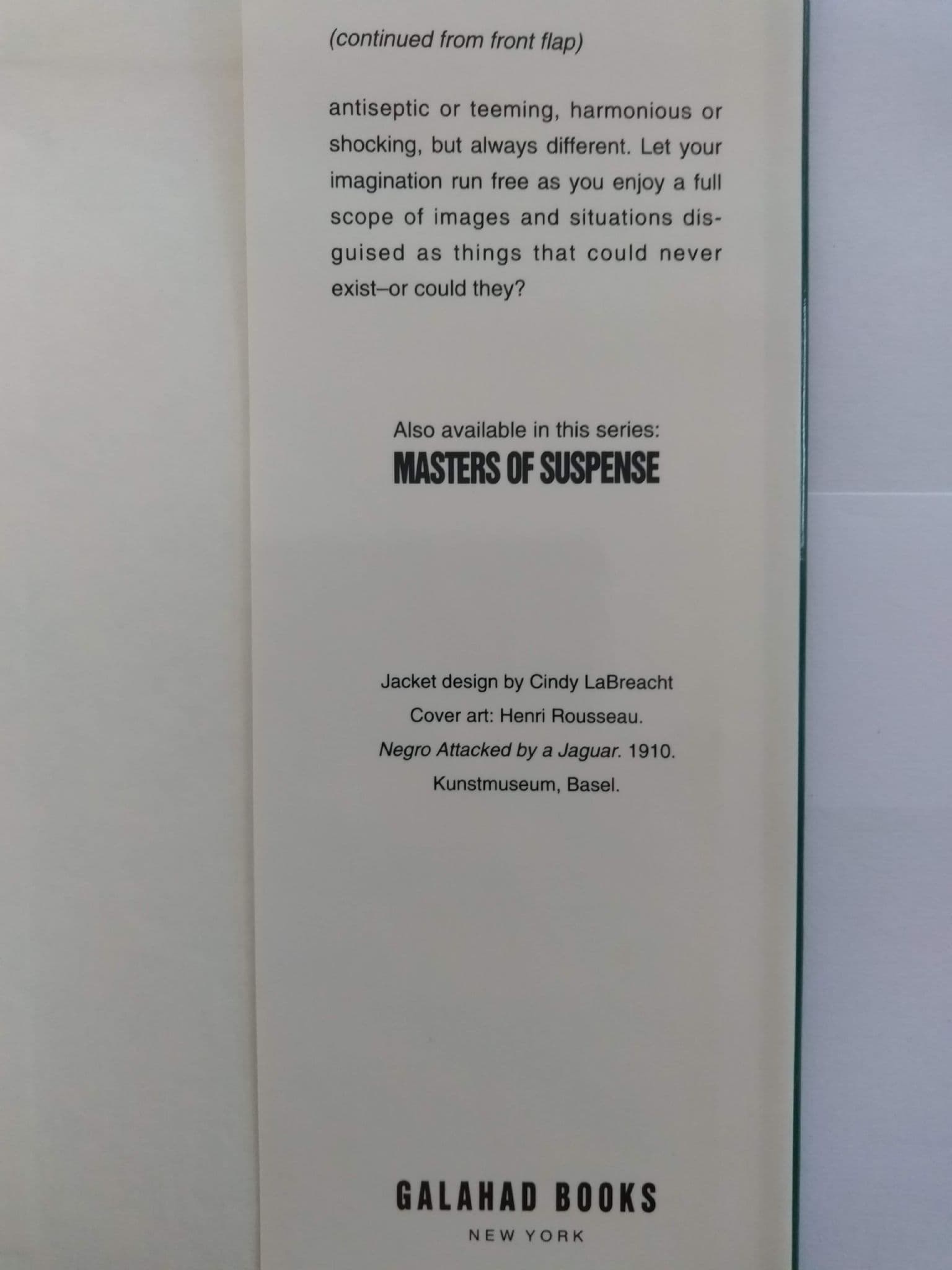 MASTERS OF FANTASY Edited by Terry Carr & Martin Harry Greenberg Hardcover