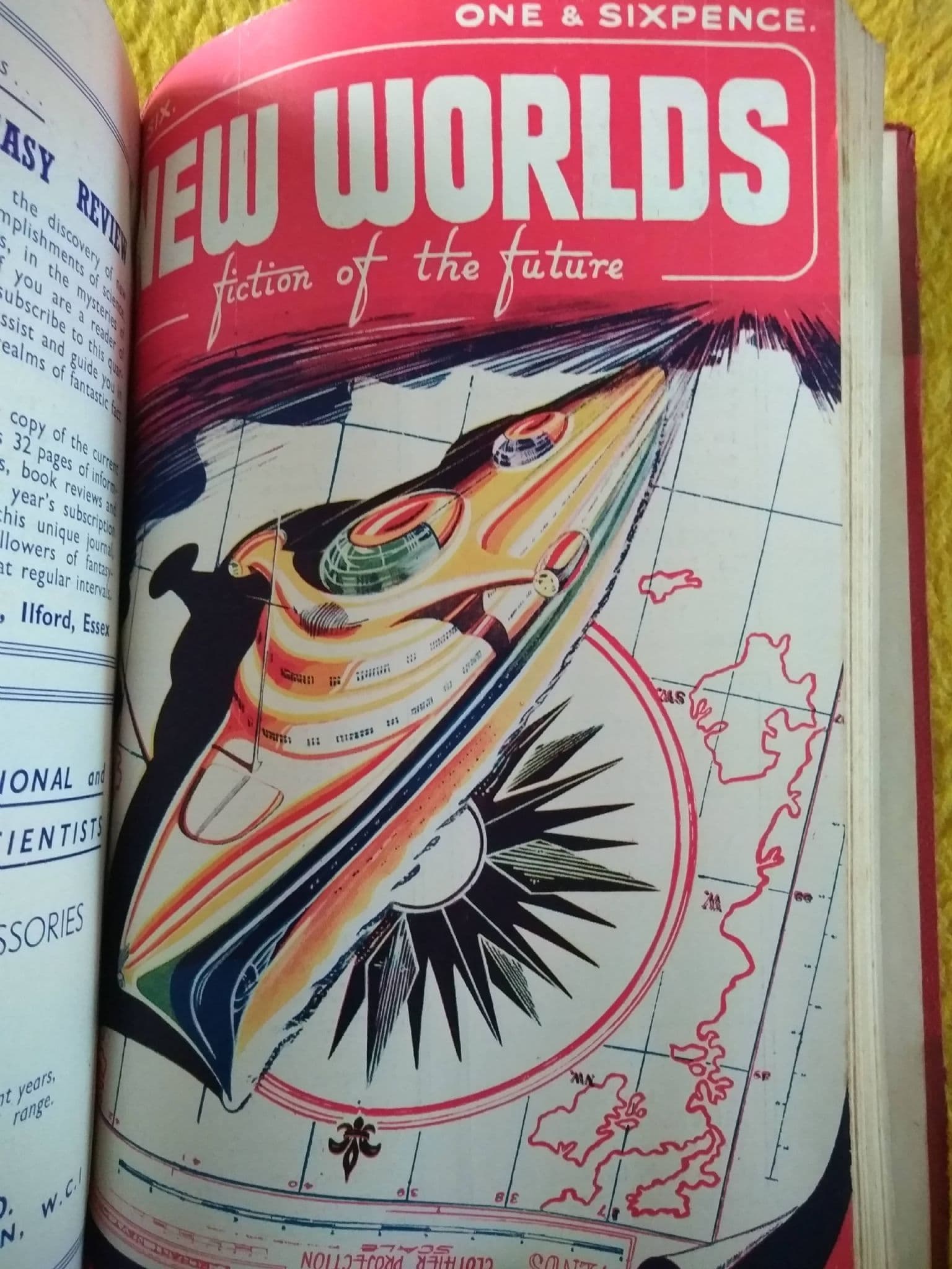 NEW WORLDS MAGAZINE 4 VOLUMES OWNED by John CARNELL