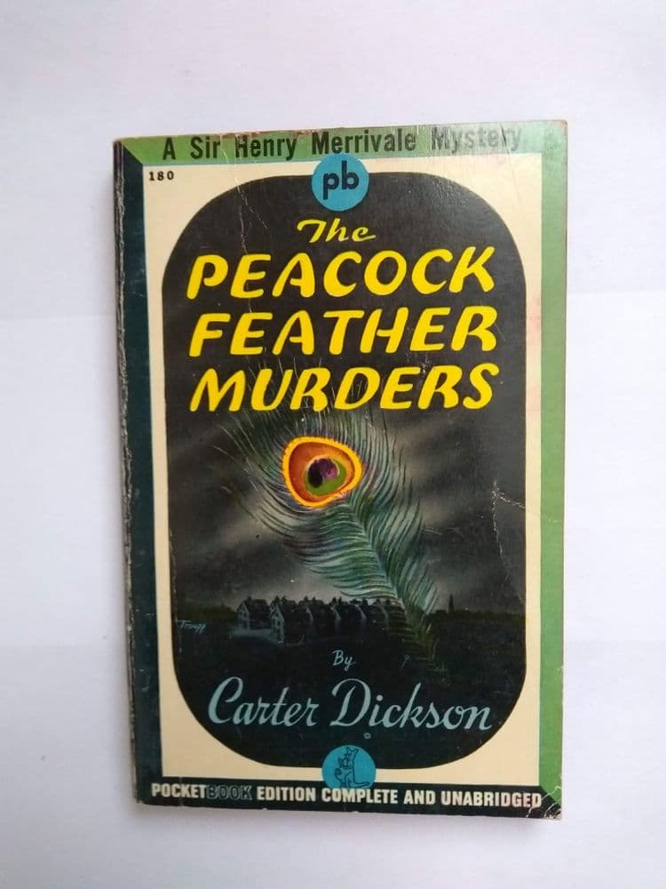POCKET BOOK THE PEACOCK FEATHER MURDERS BY CARTER DICKSON PAPERBACK