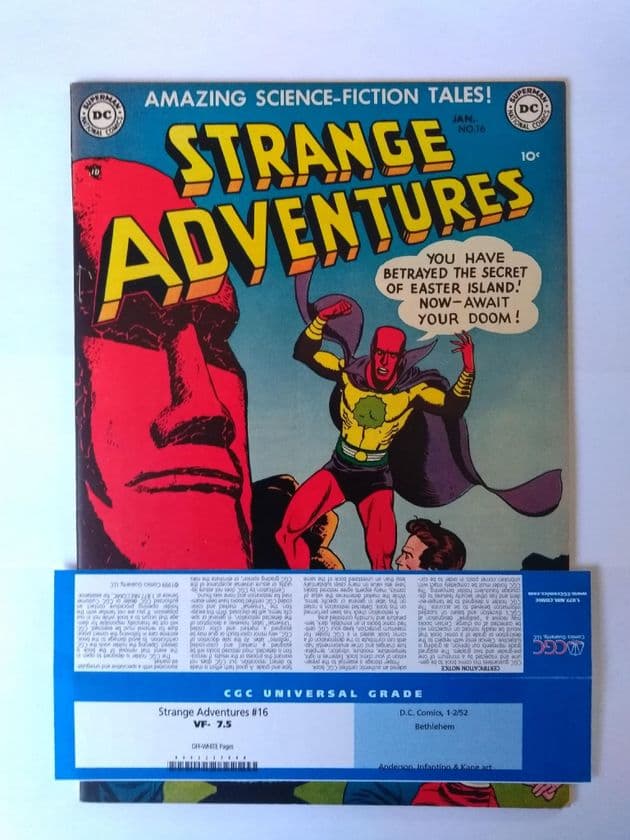 STRANGE ADVENTURES NO 16 JAN 1952 CGC VF 7 5