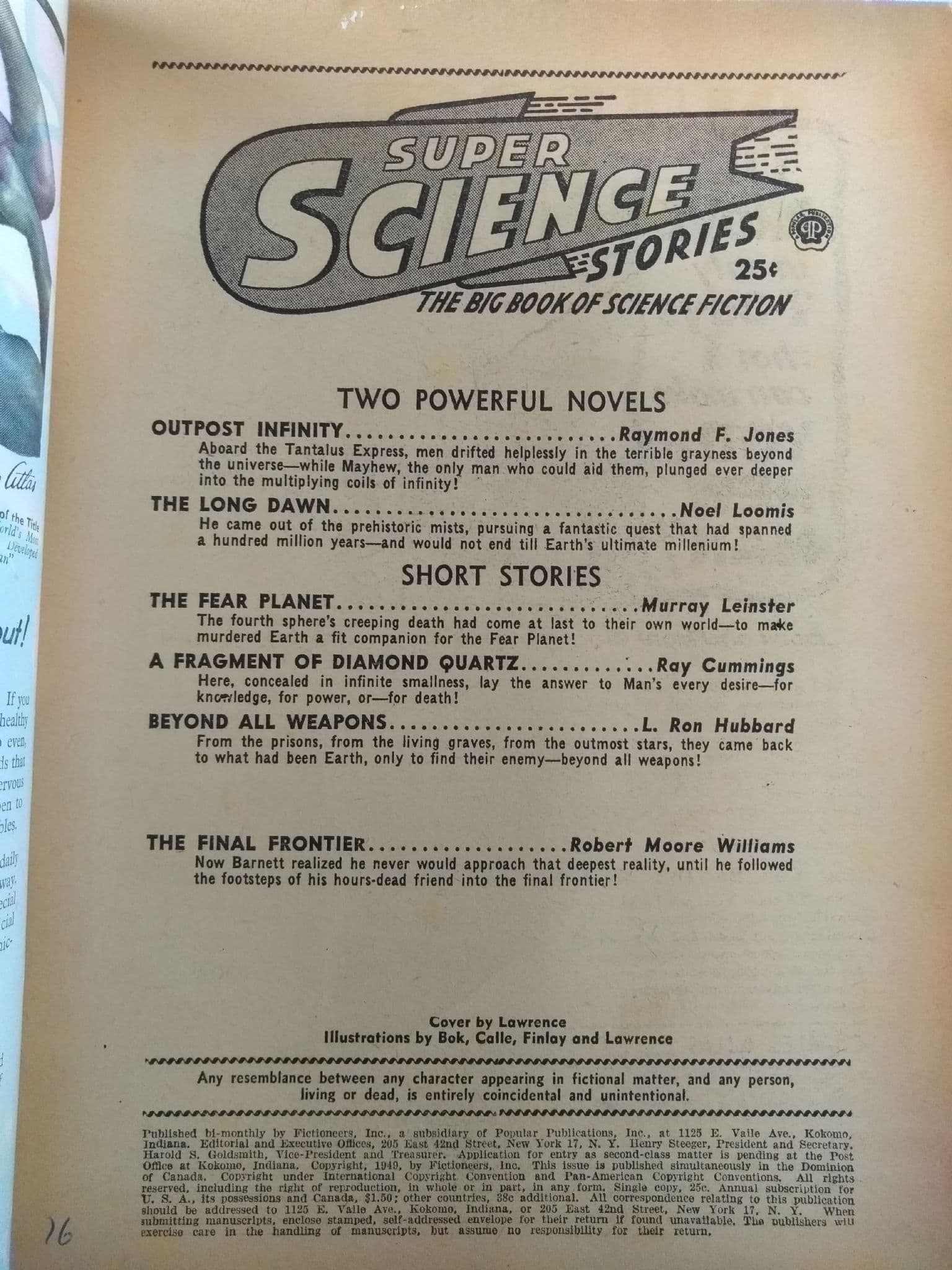 SUPER SCIENCE STORIES 1950 BRITISH EDITION