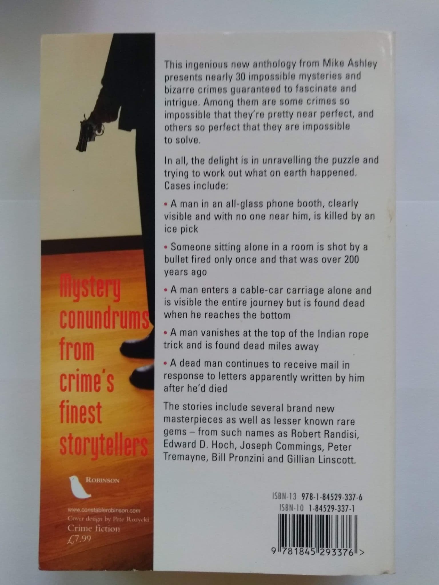 THE MAMMOTH BOOK OF PERFECT CRIMES AND IMPOSSIBLE MYSTERIES EDITED BY M ASHLEY SIGNED P/BACK