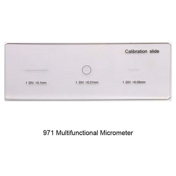 1/5/10mm/100 Divisions Multi-Calibration Slide Glass