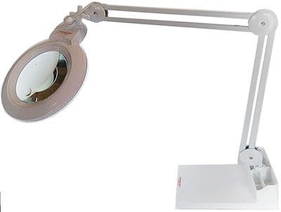 Table Mounted, Table Top, LED Illuminated Stand Magnifiers