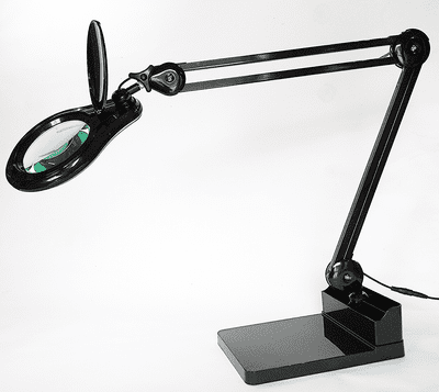 Table Mounted, Table Top, LED Illuminated Stand Magnifiers