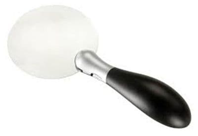 Handheld Magnifier with Light for Low Vision, illuminated Magnifier