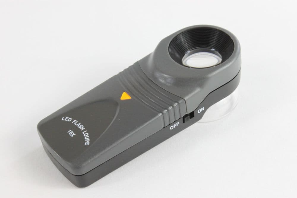 Handheld Magnifier 15X 21mm LED