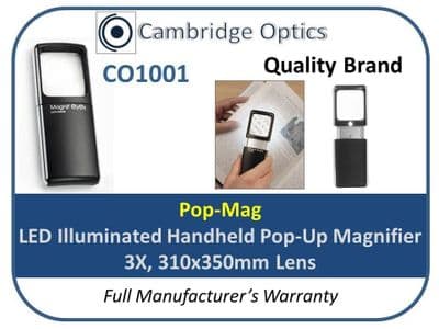 Handheld Magnifier with Light for Low Vision, illuminated Magnifier