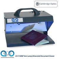 Twin Lamp Portable Rechargeable UV Document Viewer 2 x 4 watts ...