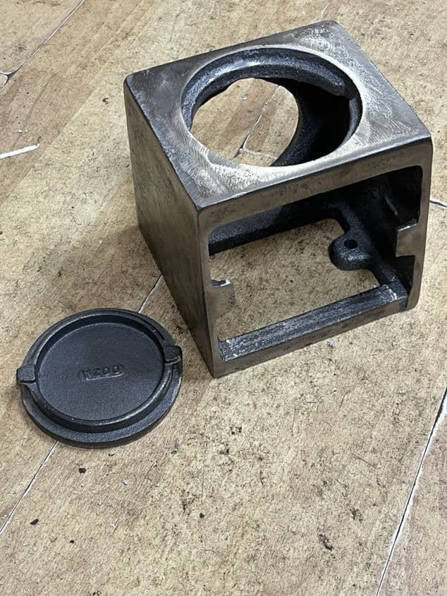 BARE - not enamelled - Smoke Box inc Blank for Standard Aga