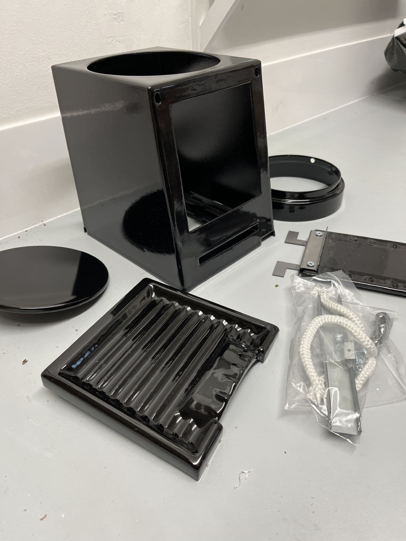 Rayburn 355 /345 /340 Flue Box with FRONT Slider