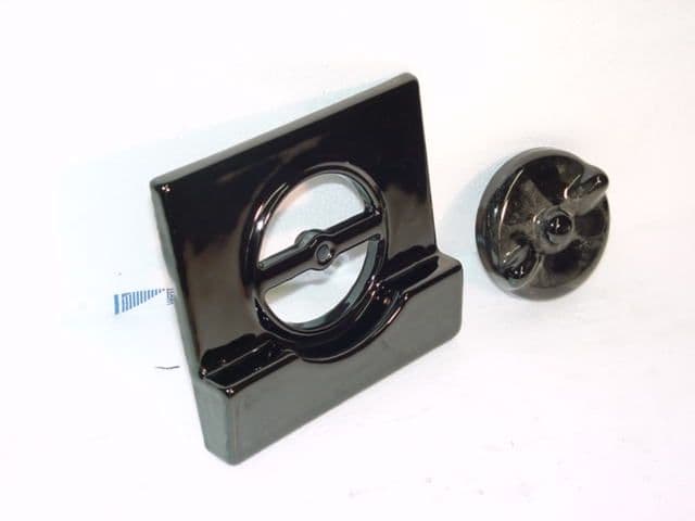 Smoke Box Front Plate and Spin Wheel to fit Standard Aga range cooker