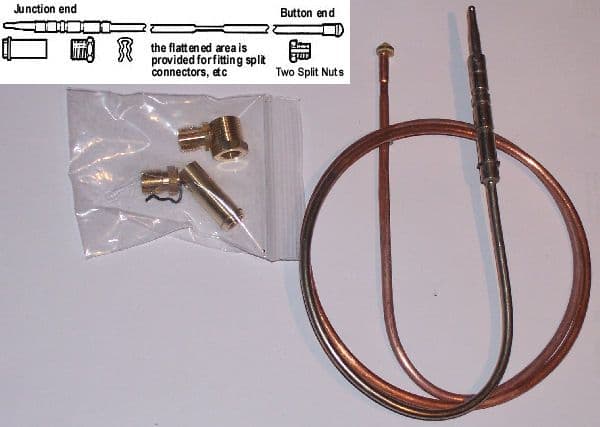 Thermocouple Universal 900mm Premium Nickel-plated