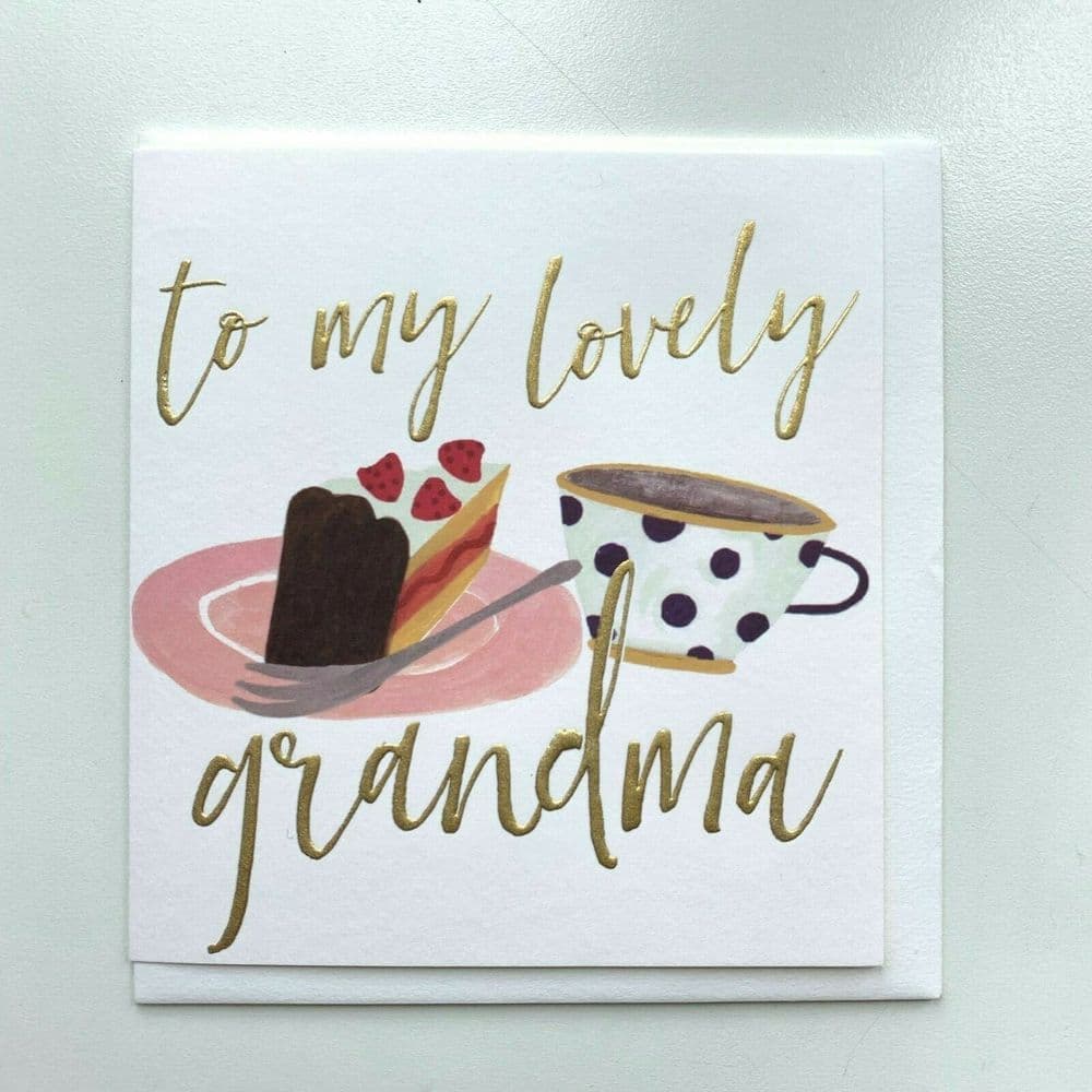 To My Lovely Grandma - Caroline Gardner Greeting Card - Really Cute