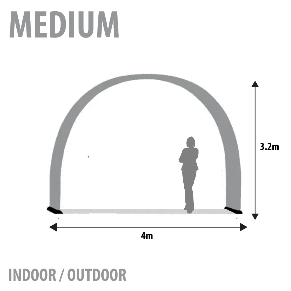 Bannerbow indoor event arch