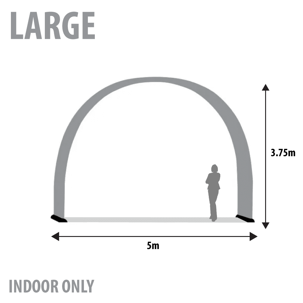 Bannerbow indoor event arch