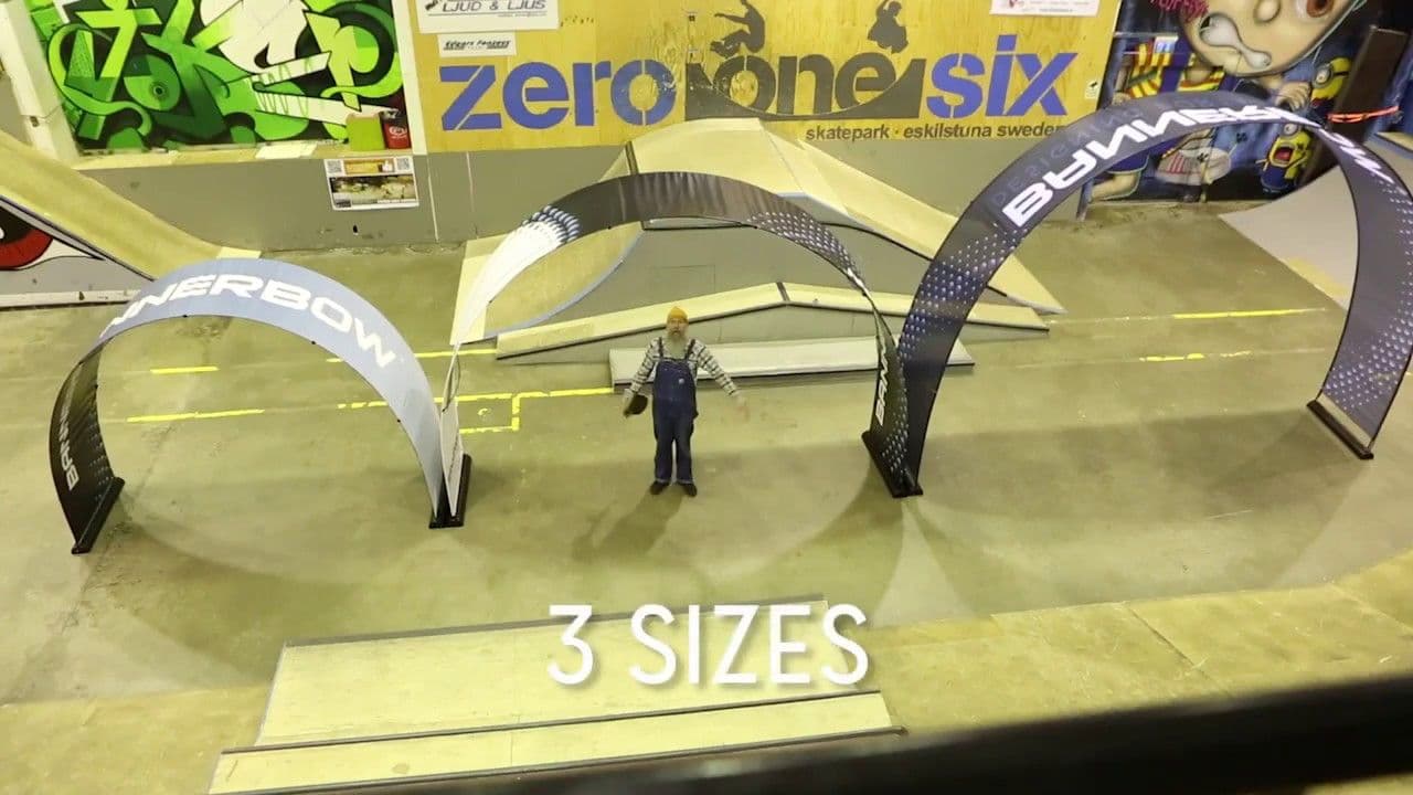 Bannerbow event arch outdoor