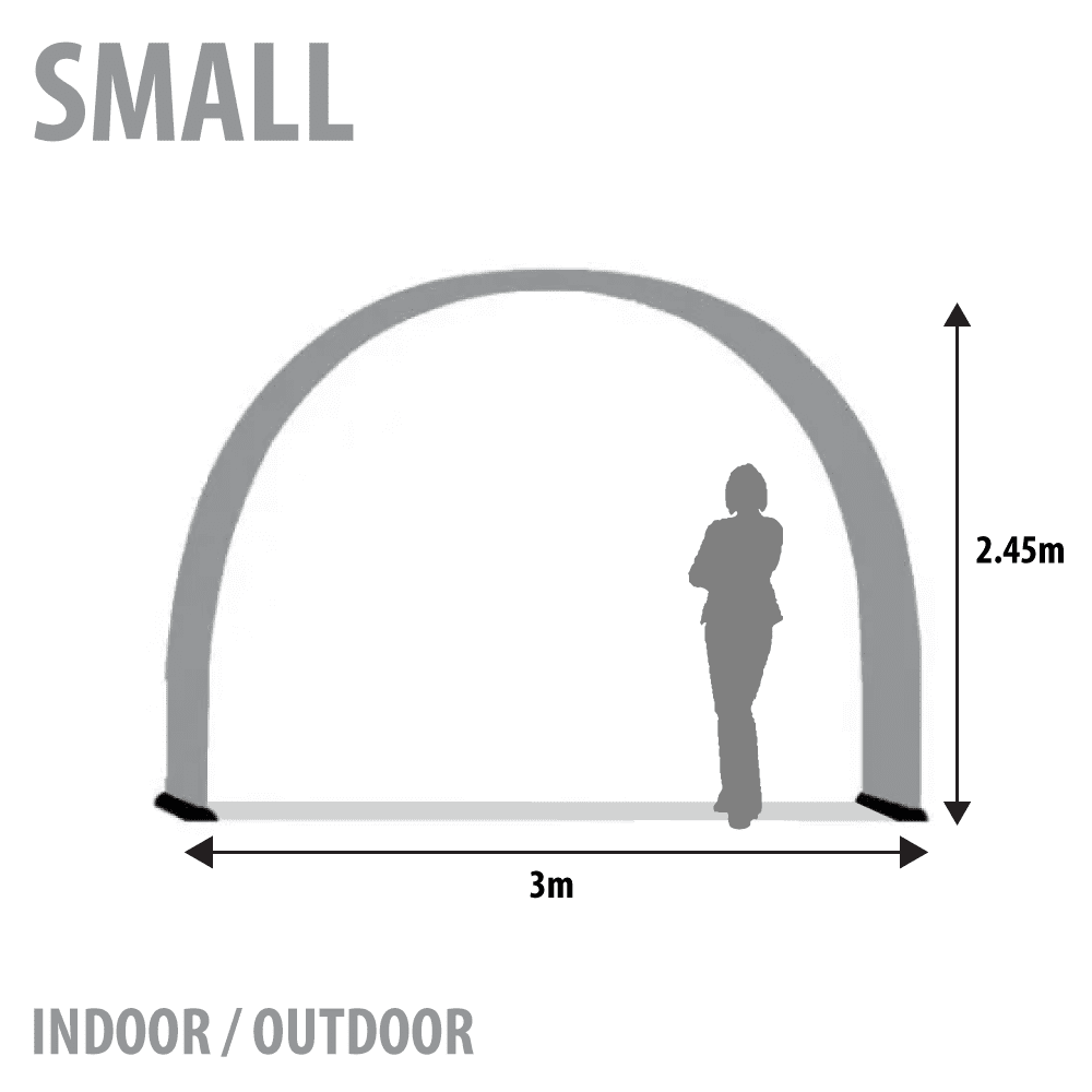 Bannerbow event arch outdoor