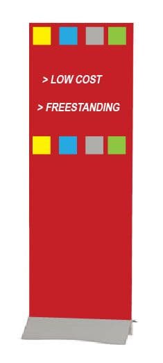 Freestanding Rigid Wedge Sign For Exhibition, Direction Sign, Showroom ...